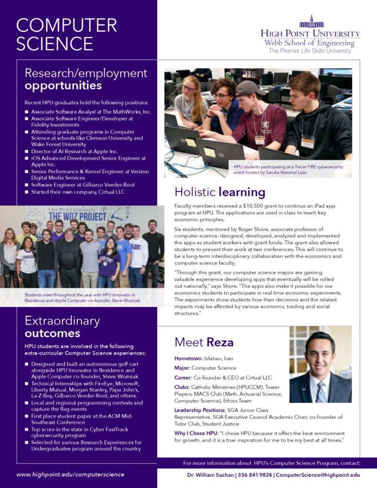 Computer Science Prospective Students | Computer Science | High Point ...