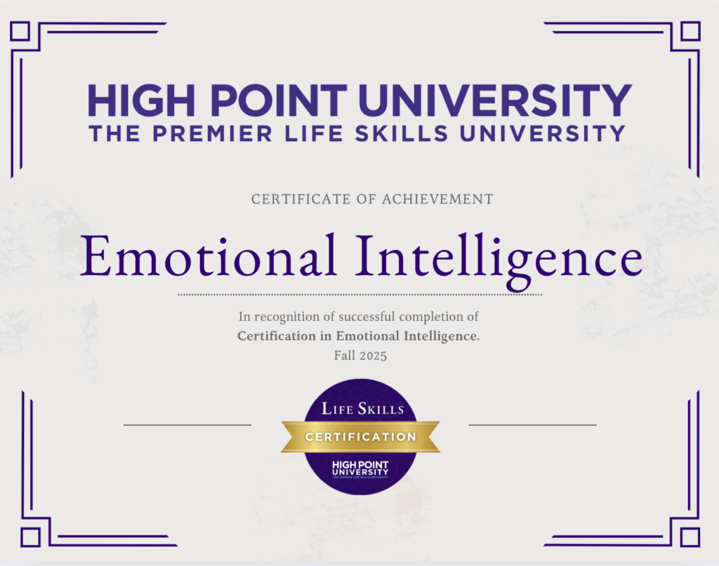 Emotional Intelligence | Credentials | High Point University