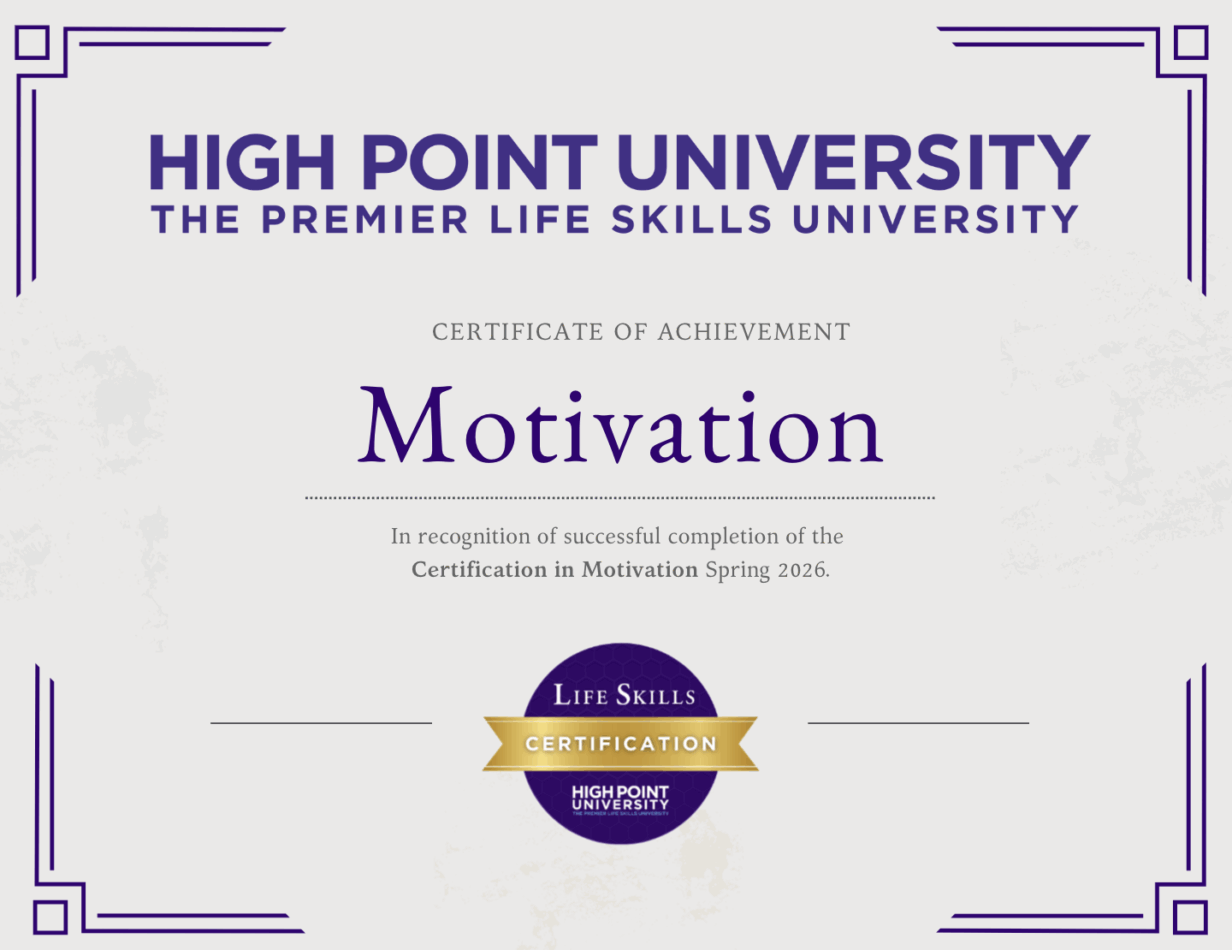 Motivation | Credentials | High Point University