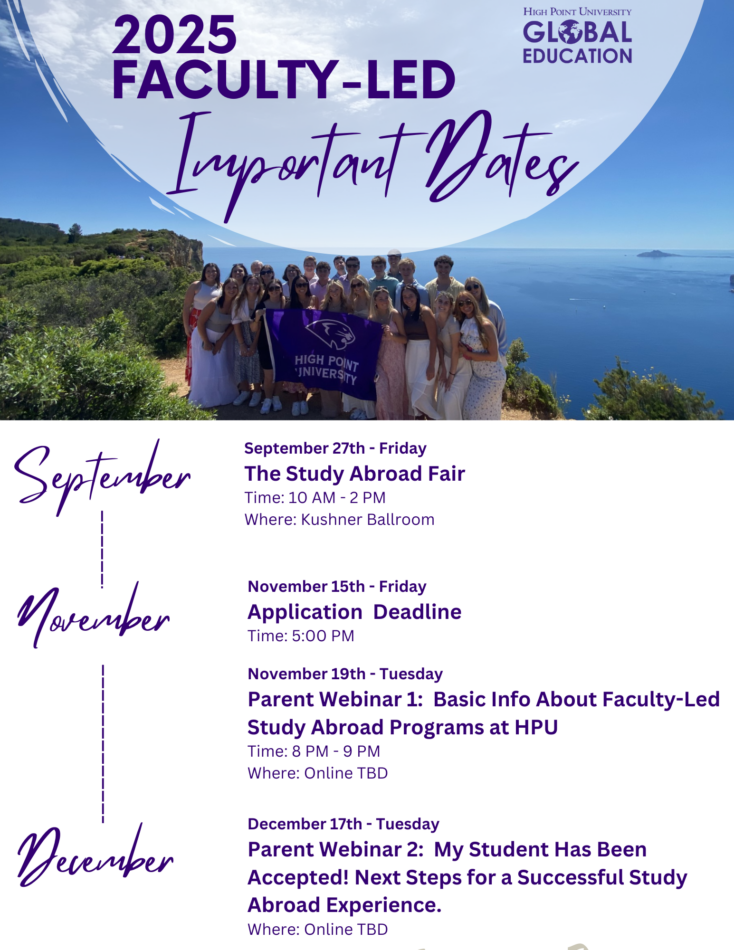Faculty|Led Study Abroad Programs | Global Education | High Point University