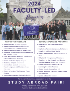 Faculty|Led Study Abroad Programs | Global Education | High Point University