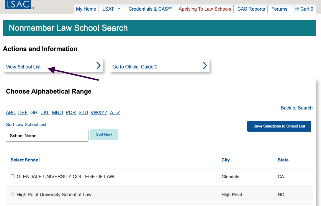 LSAC Application Instructions | Law School | High Point University