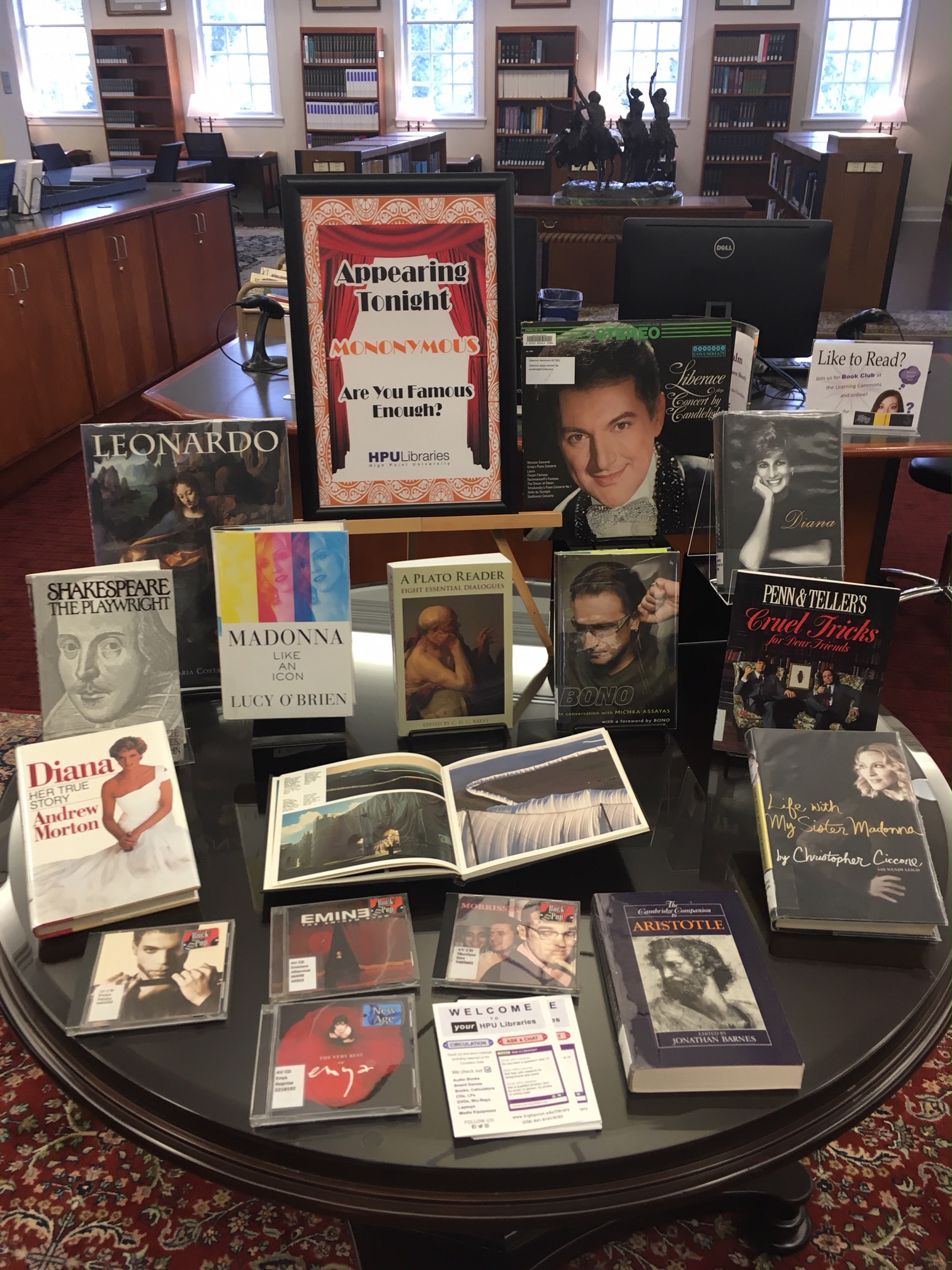 On Display: Mononymous: Famous Enough for Just One Name | Library ...