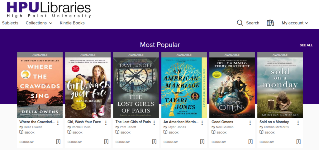 Access HPU Libraries from Anywhere | Library | High Point University