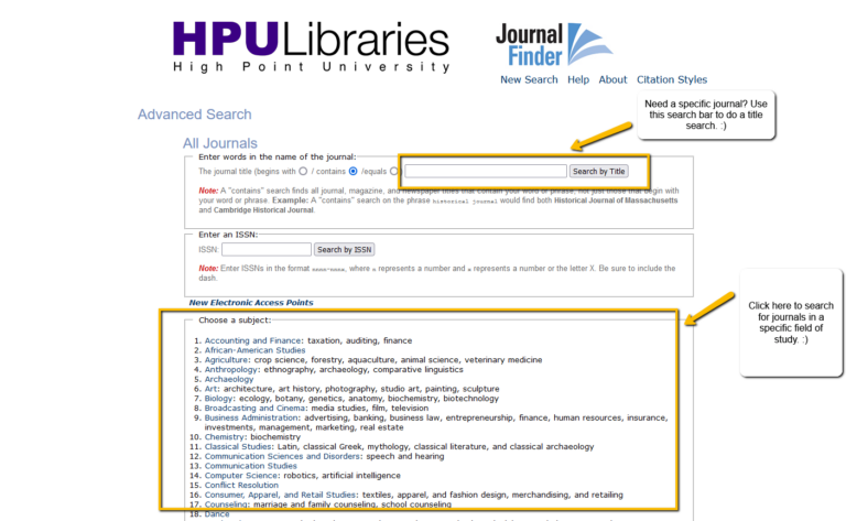 Welcome to HPU Libraries! | Library | High Point University