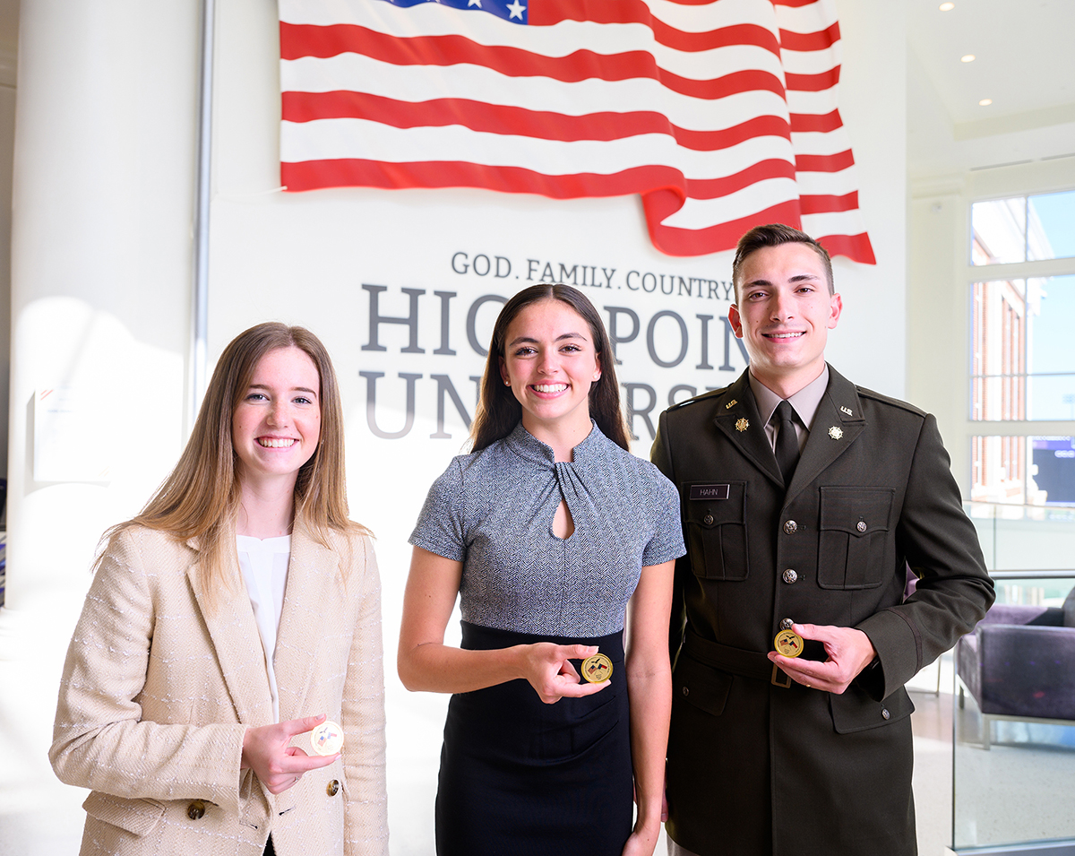 HPU Student Wins Inaugural Gaddis Leadership Award | High Point University