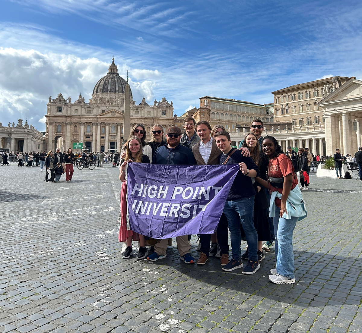 HPU Students Explore Faith During Spring Pilgrimage in Italy | High ...