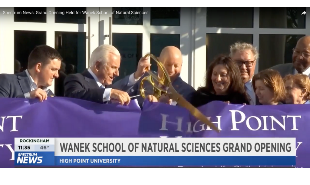Spectrum News: Grand Opening Held for Wanek School of Natural Sciences ...