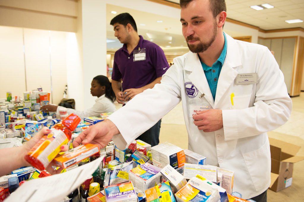 HPU Pharmacy students Give Back During Free OTC Day | High Point University