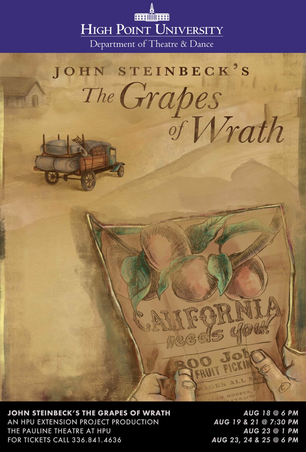 HPU Theatre to Perform ‘The Grapes of Wrath’ | High Point University