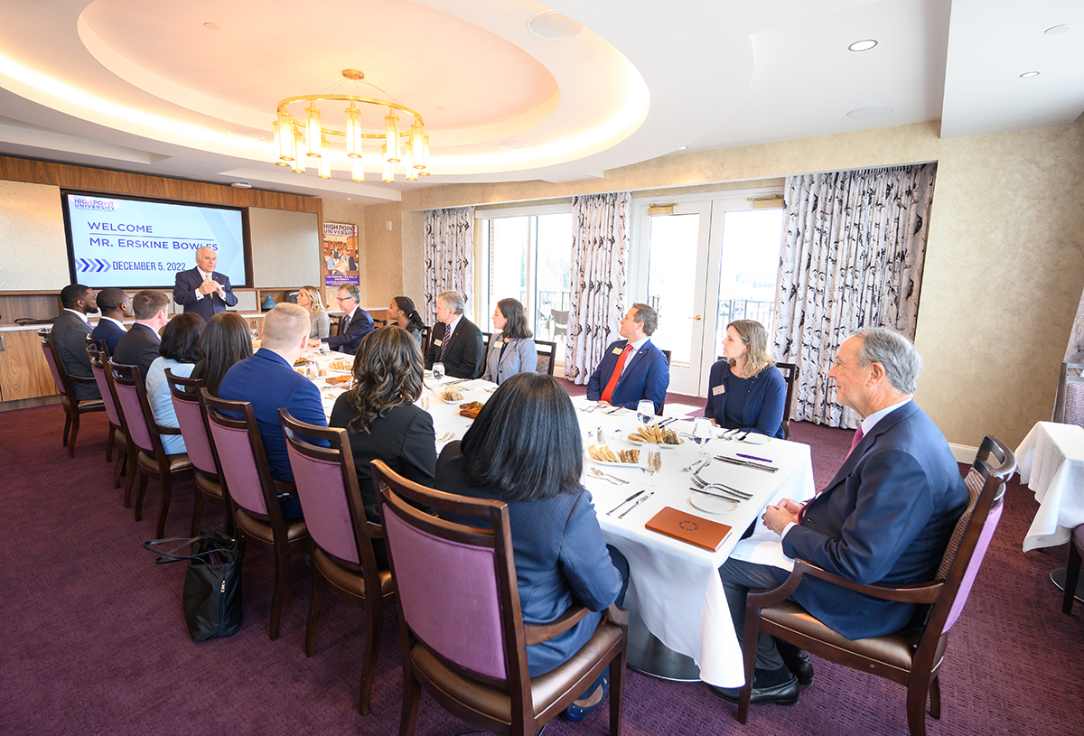 Former White House Chief of Staff Erskine Bowles Visits HPU | High ...