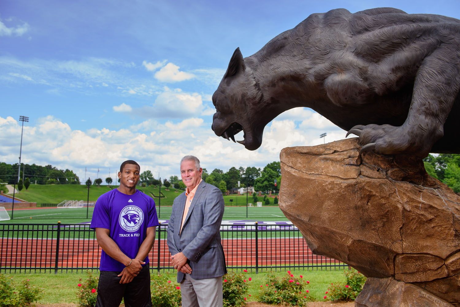 HPU Track Record|Breakers Callicutt and Stainback Celebrate Victory ...