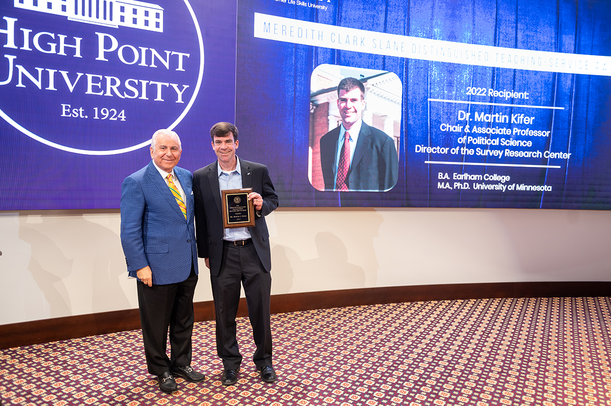 HPU’s Dr. Martin Kifer Receives Slane Distinguished Teaching Service ...