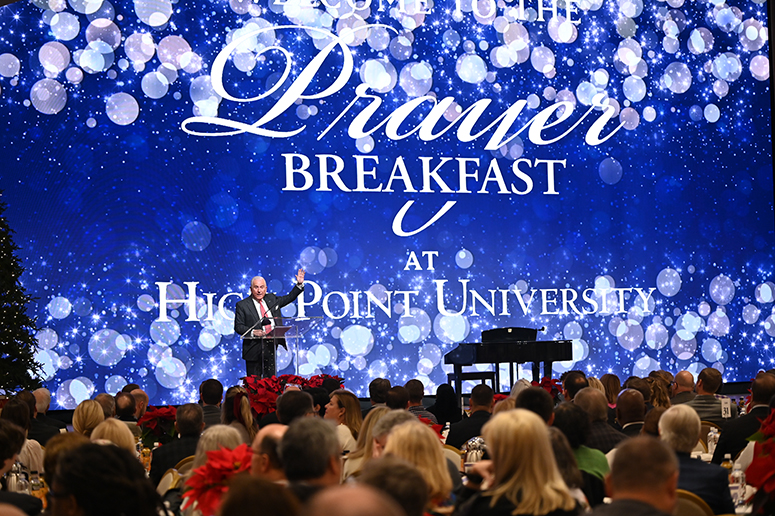 HPU Hosts 52nd Annual Christmas Prayer Breakfast | High Point University