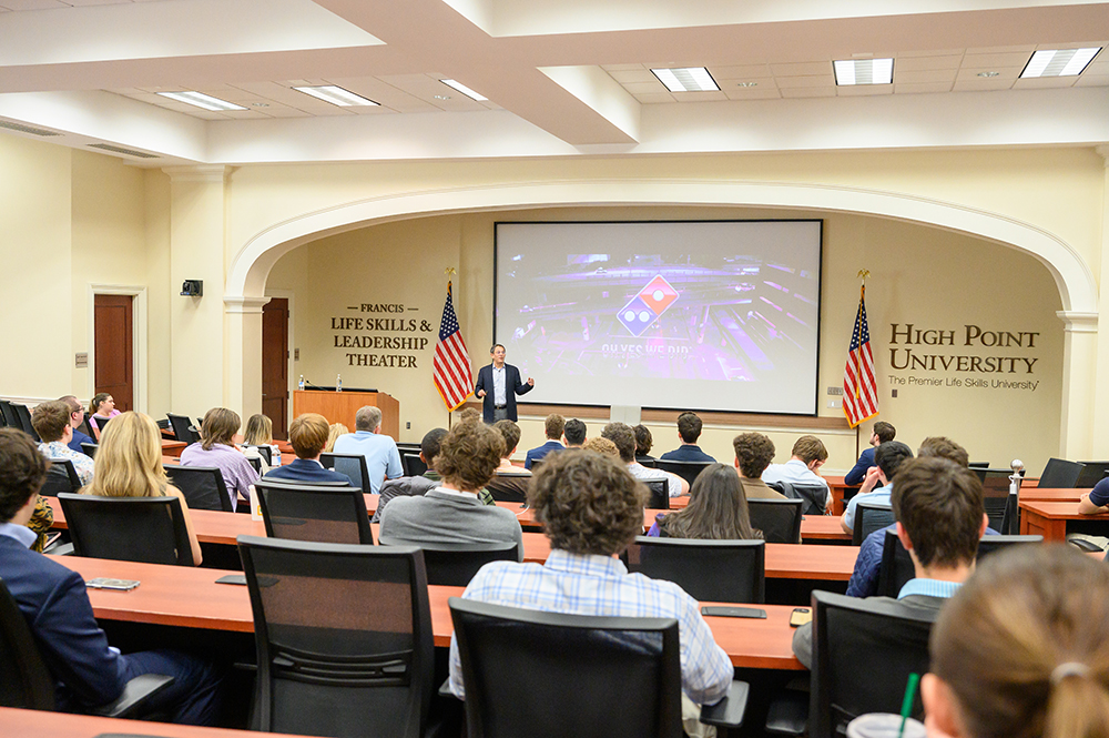 Domino’s CEO Gives Career Advice to HPU Students | High Point University