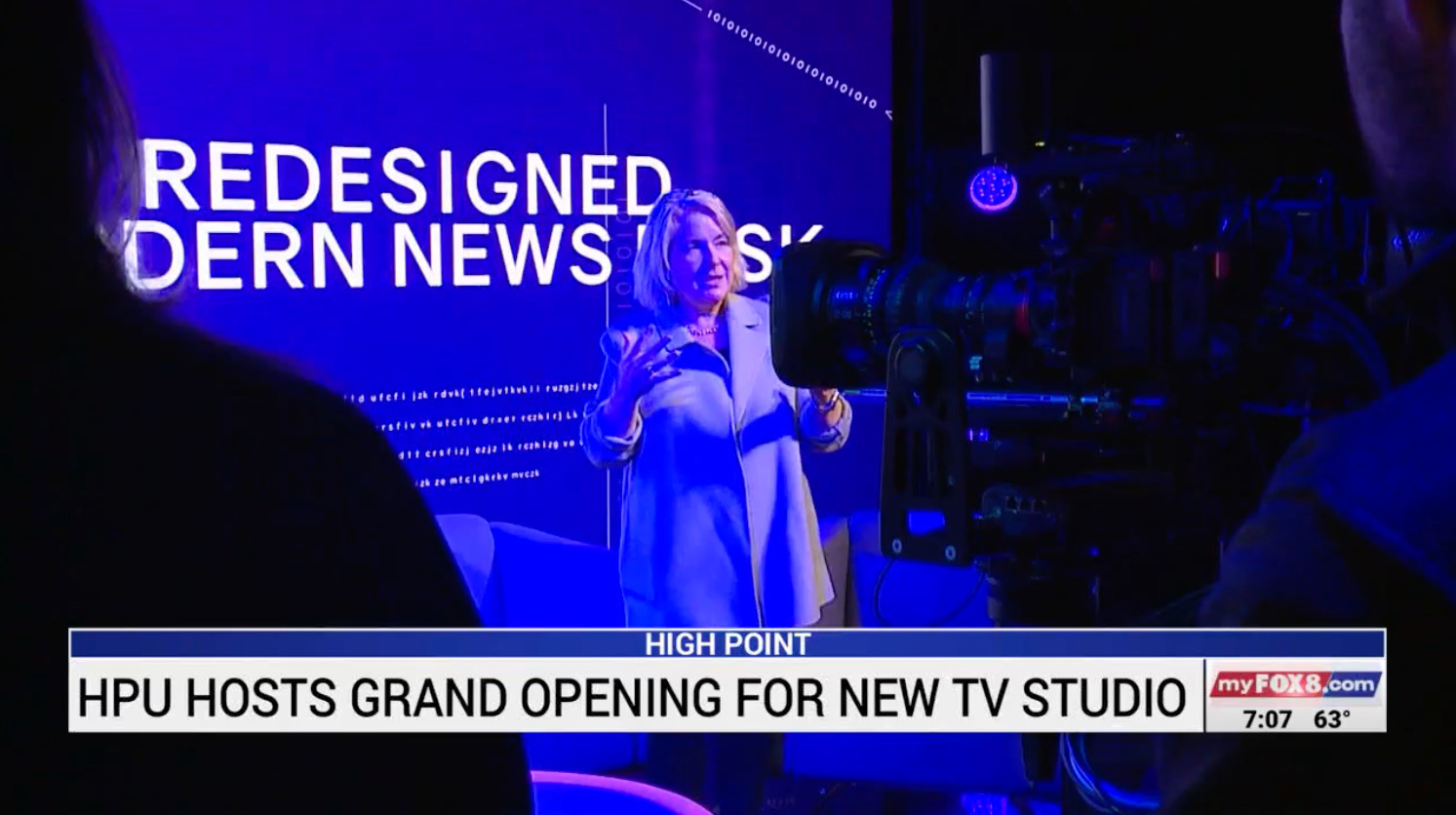 HPU Unveils New TV Studio | High Point University