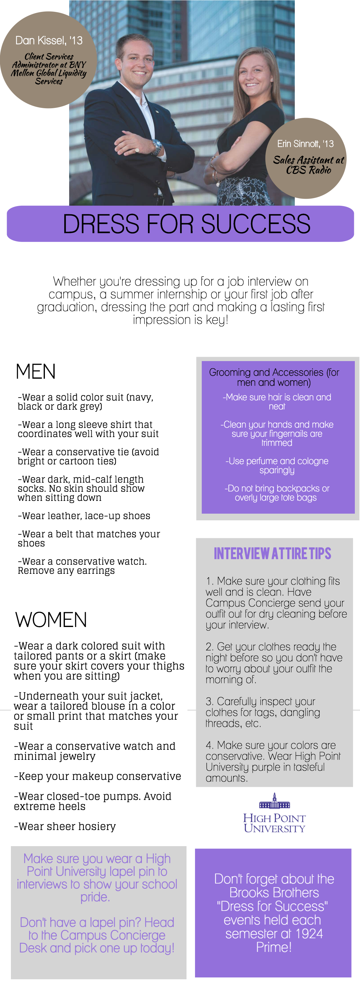 [INFOGRAPHIC]: Dress for Success #CareerTipTuesday | High Point University