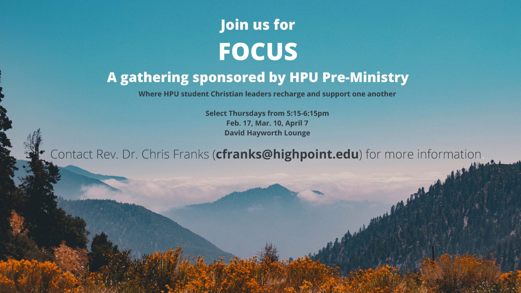 Ministry | Pre|Professional Programs | High Point University