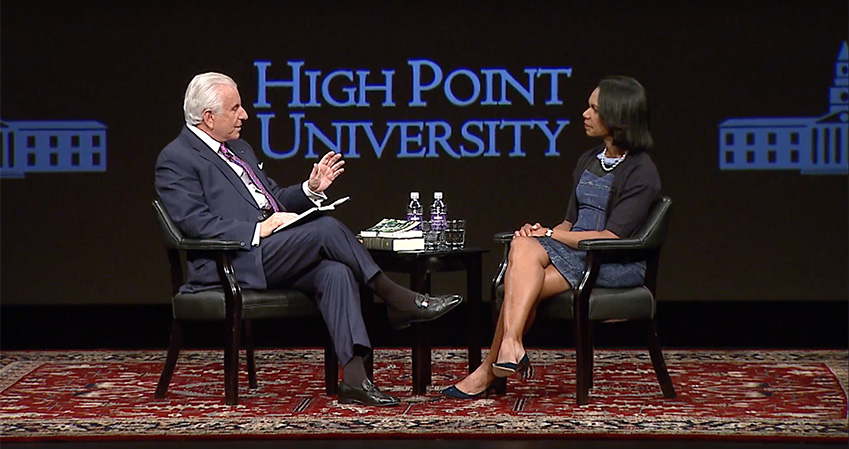 Nido Qubein & Condoleezza Rice | Office Of The President | High Point ...
