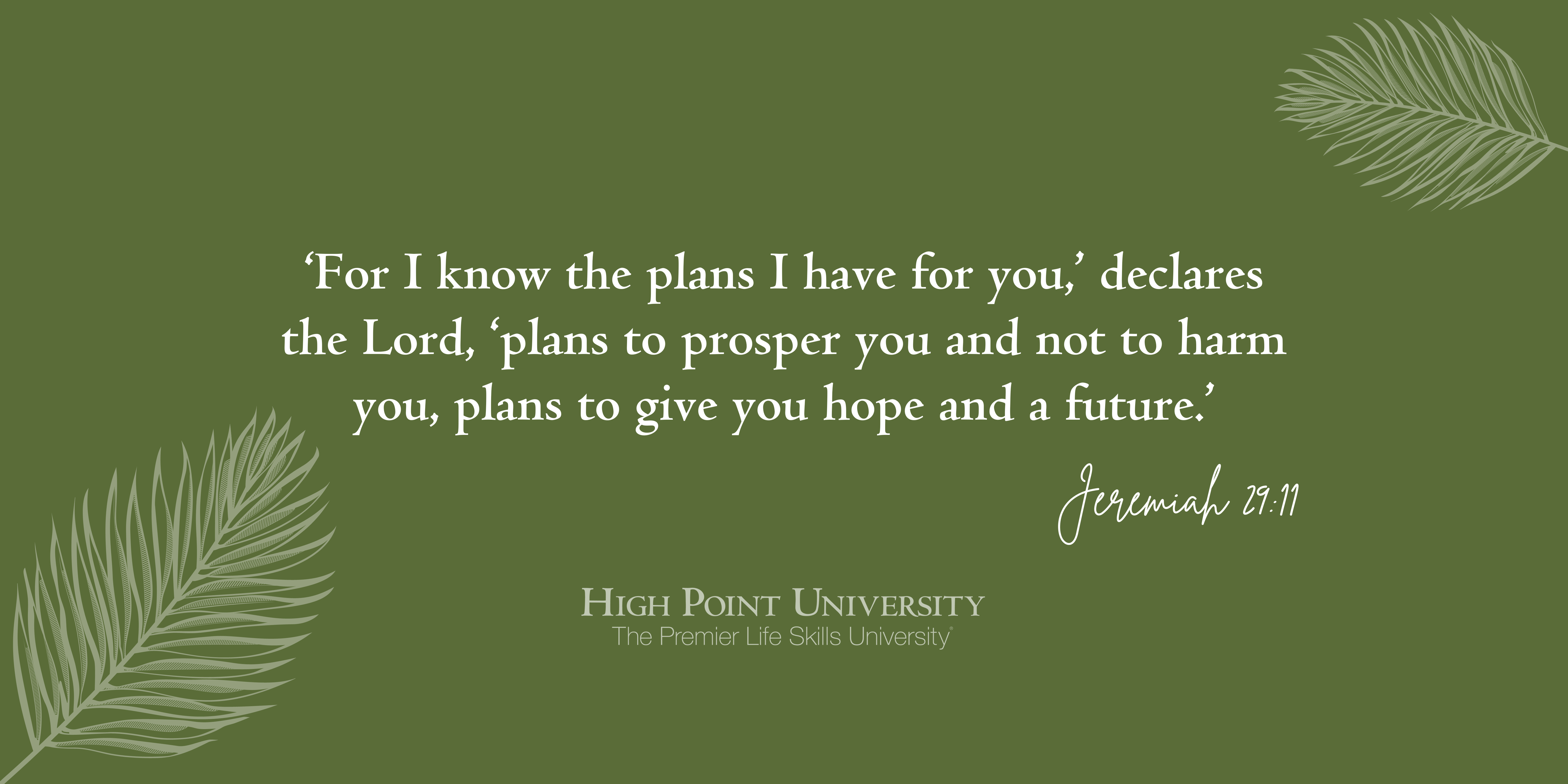 Day 29 | Lenten Message | Religious Life | High Point University