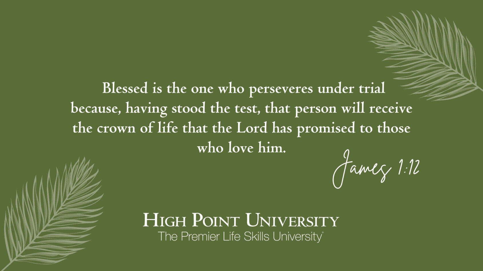 Day 10 | Lenten Message | Religious Life | High Point University
