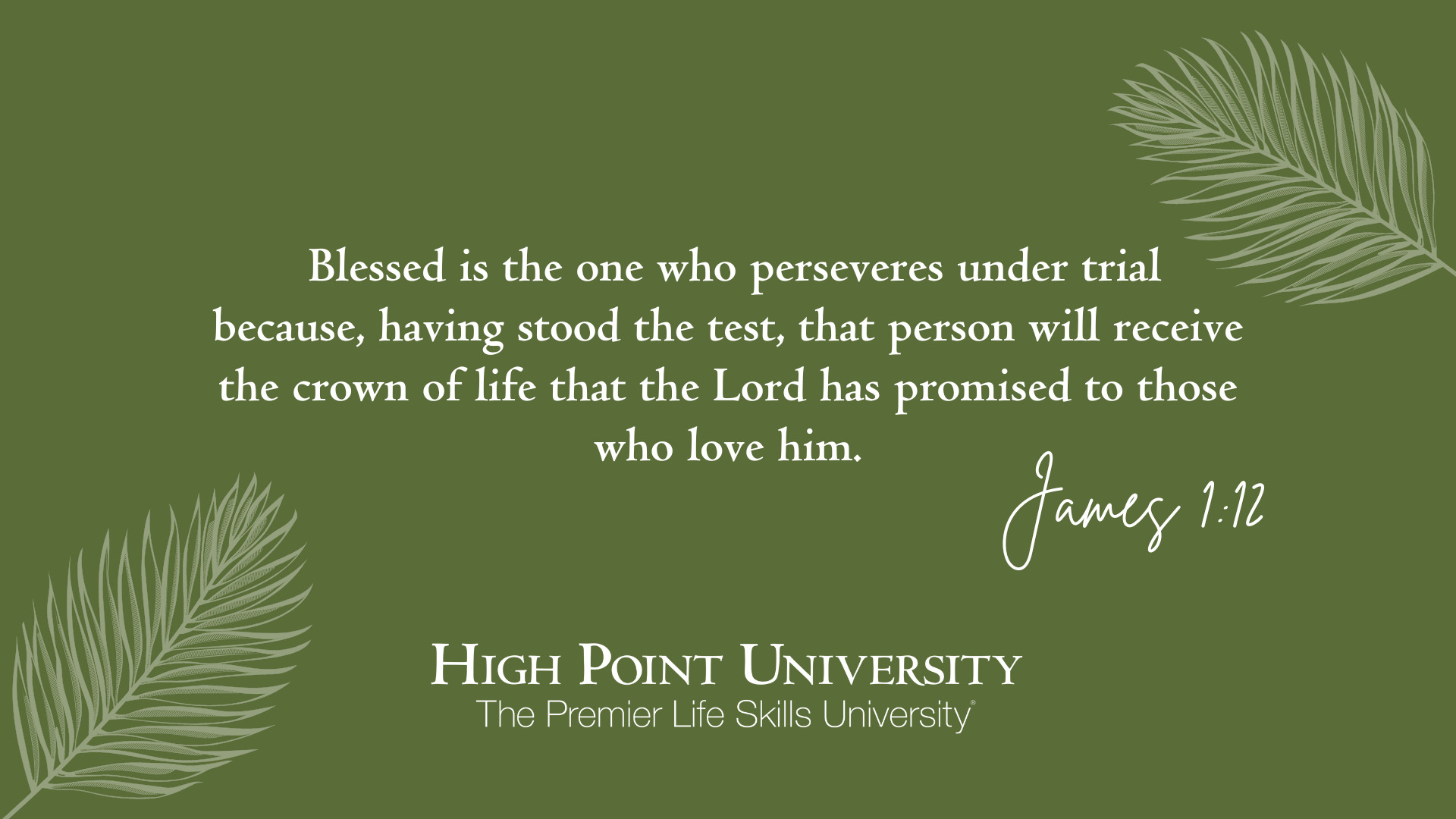 Day 10 | Lenten Message | Religious Life | High Point University