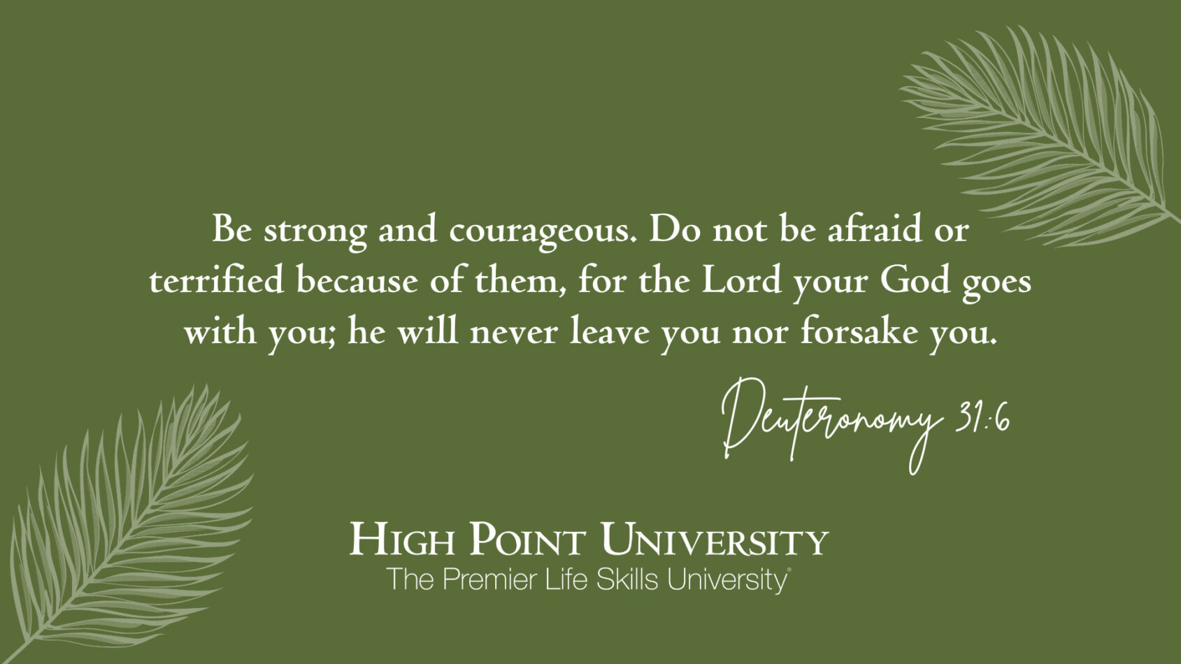 Day 32 | Lenten Message | Religious Life | High Point University