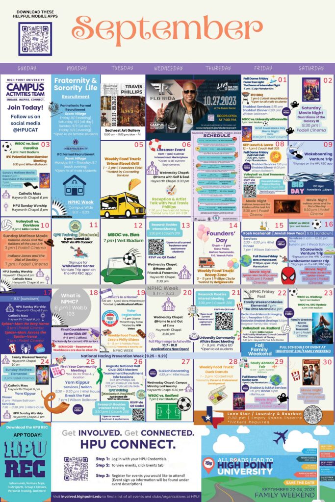Events Calendar | Student Life | High Point University
