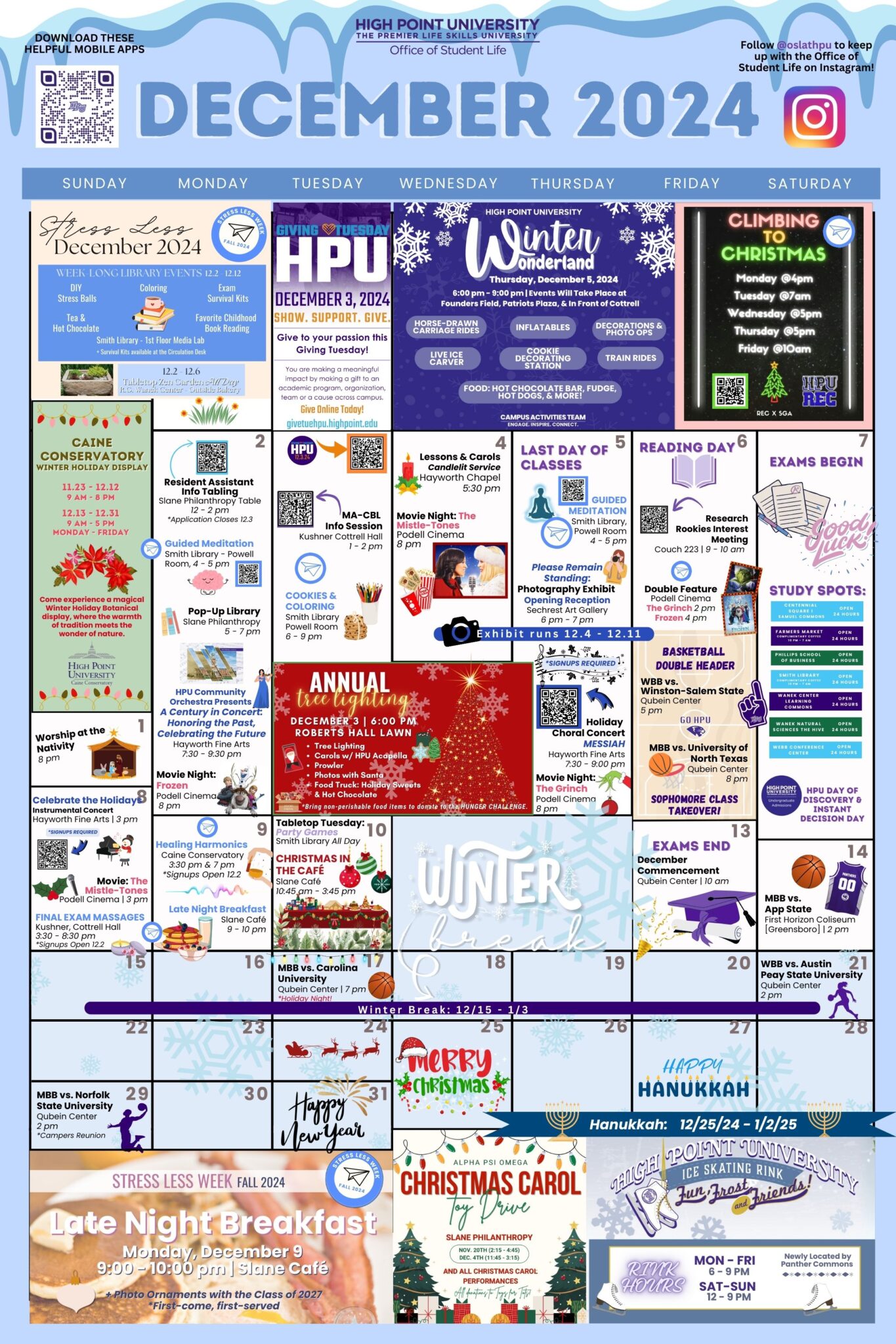 Monthly Student Events Calendar | Student Life | High Point University