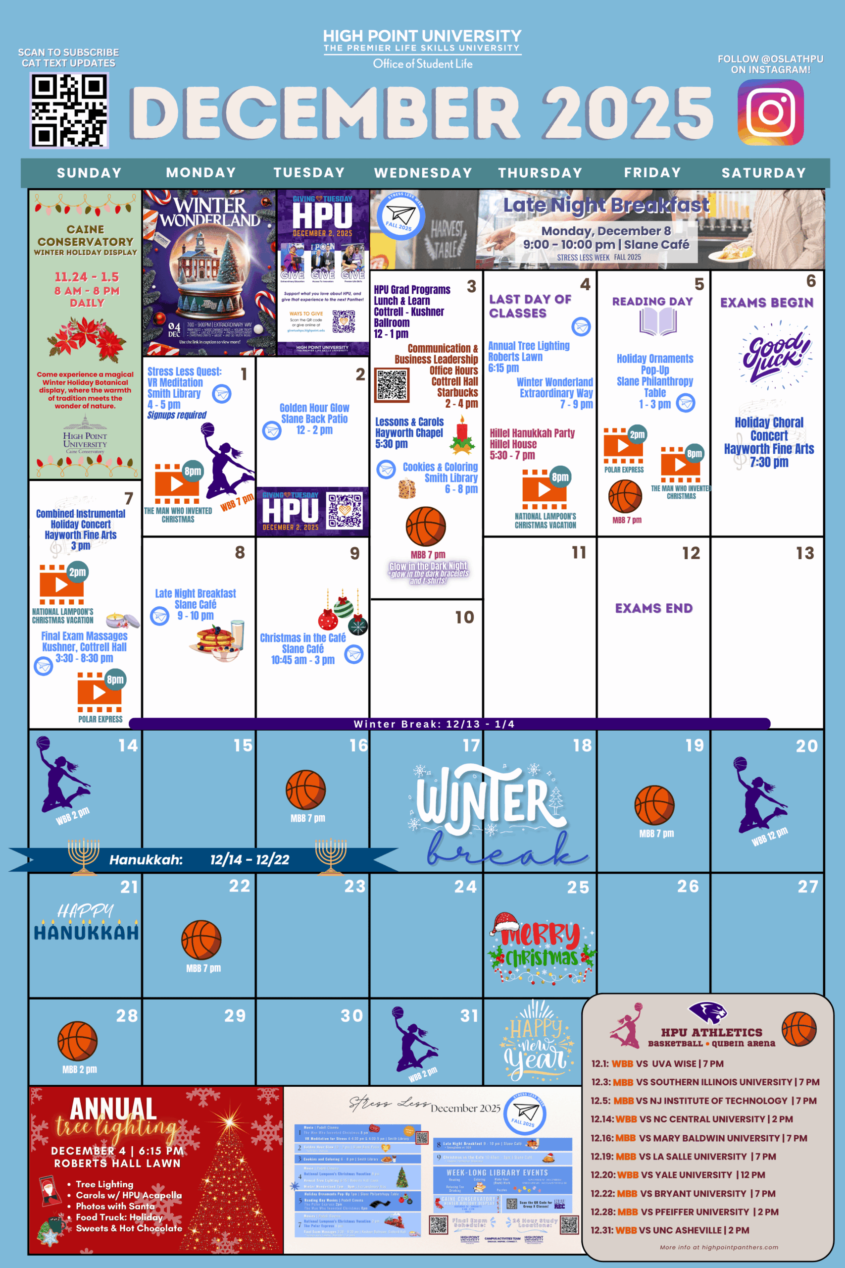 Monthly Student Events Calendar | Student Life | High Point University