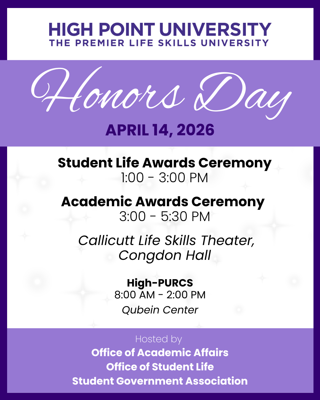 Honors Day | Student Life | High Point University