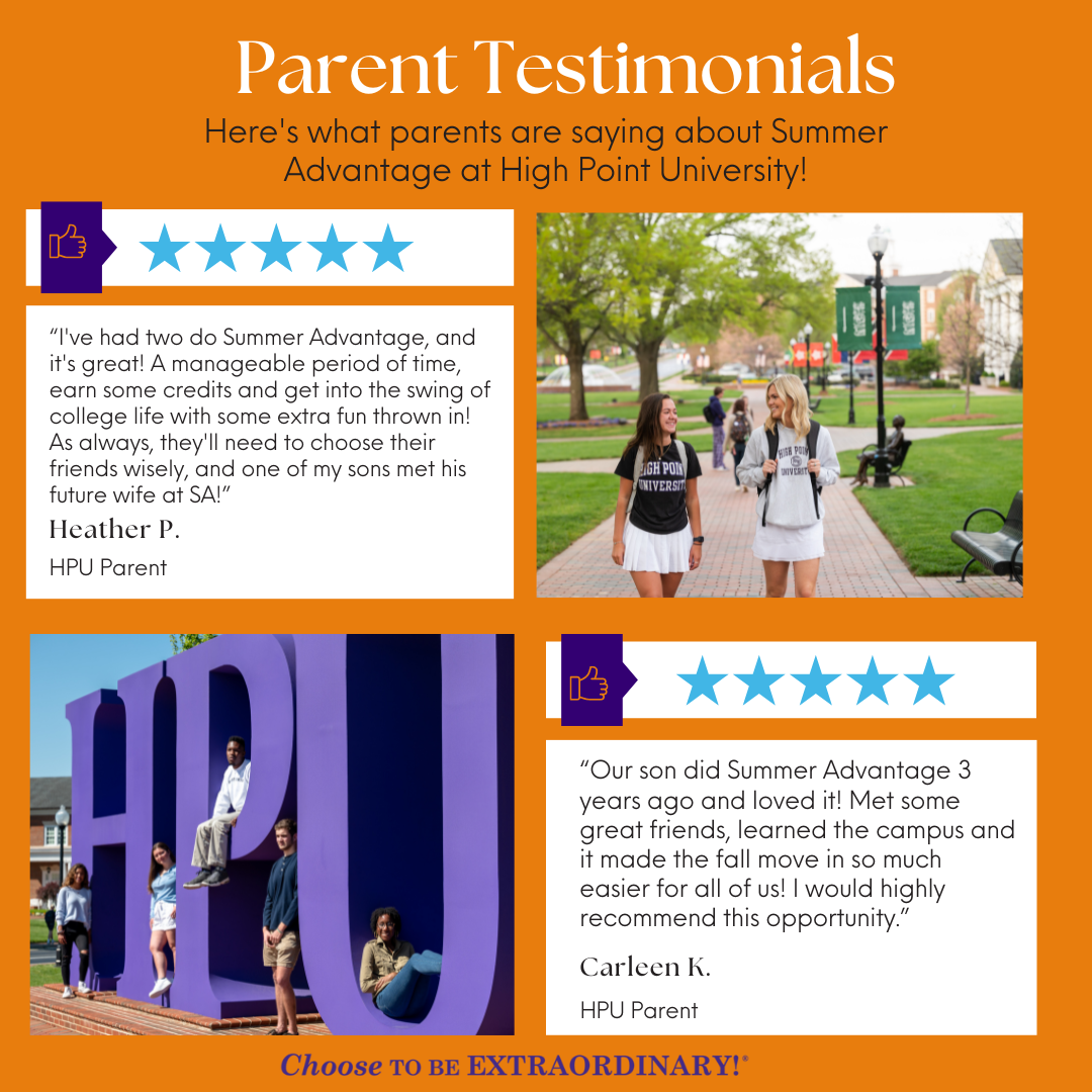 Welcome to Summer Advantage | Summer Advantage | High Point University