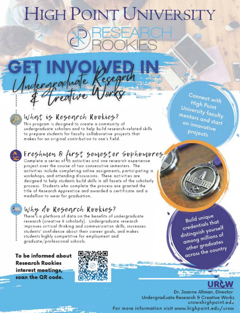 Research Rookies | Undergraduate Research and Creative Works | High ...
